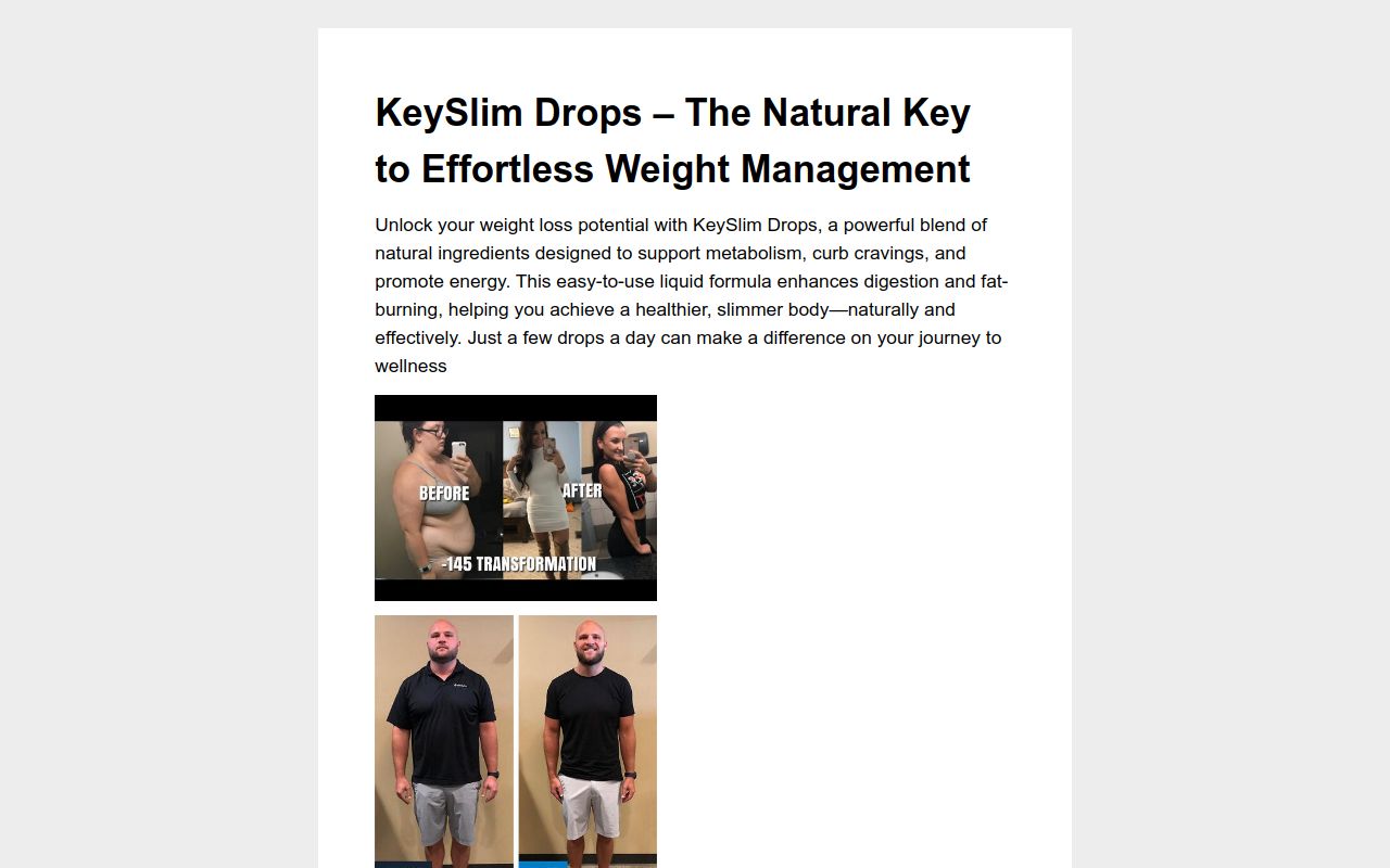 Keyslim drops